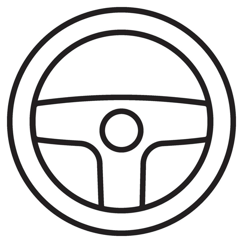 steering wheel icon vector 26264751 Vector Art at Vecteezy