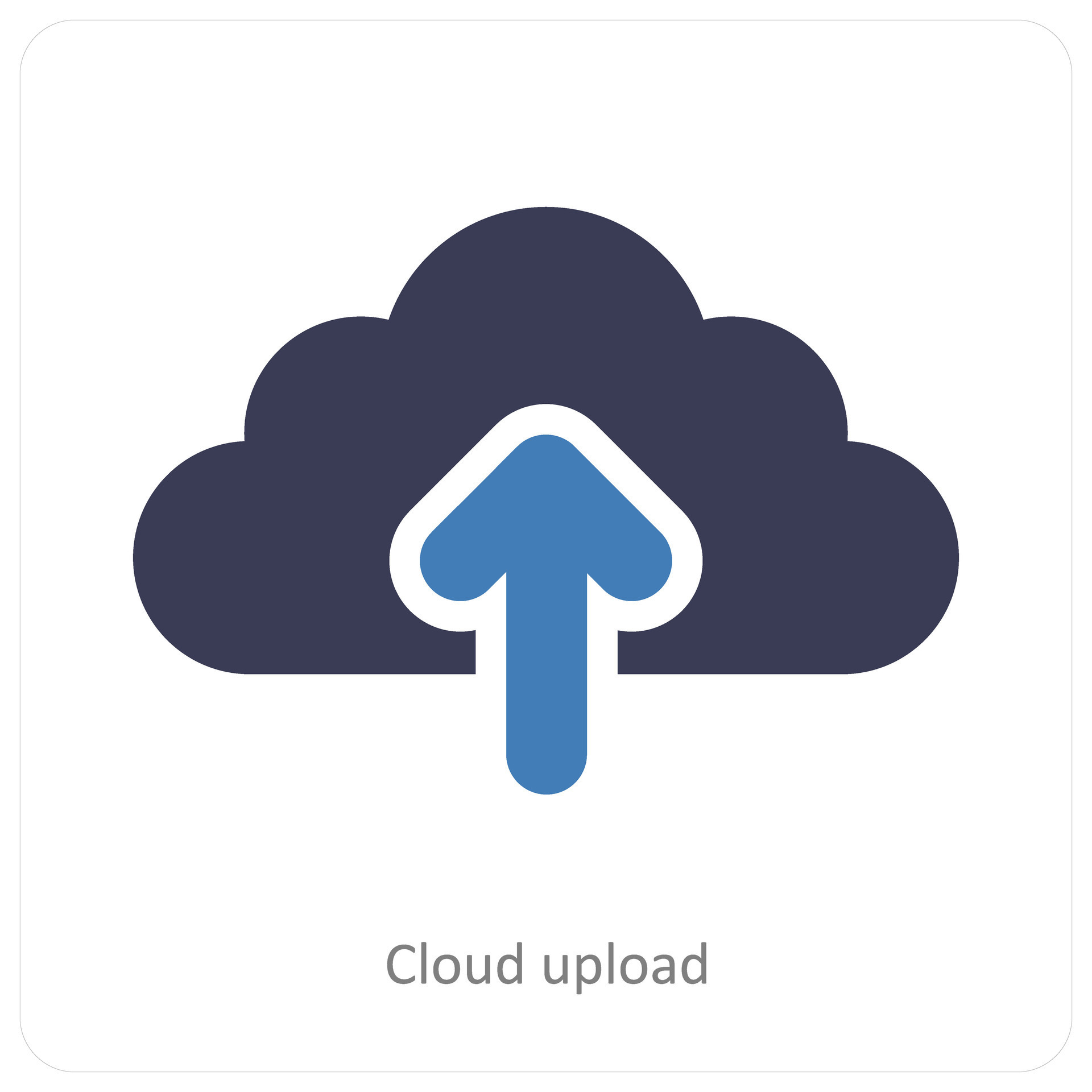 Cloud Upload and cloud computing icon concept 26265726 Vector Art at Vecteezy