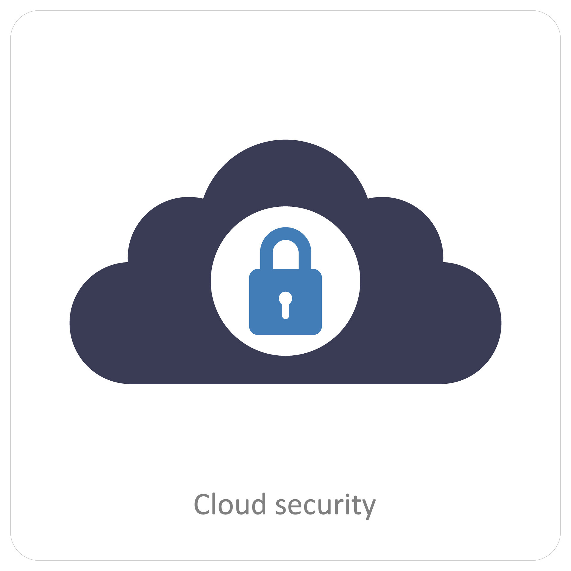 Cloud Security and cloud computing icon concept 26265729 Vector Art at ...