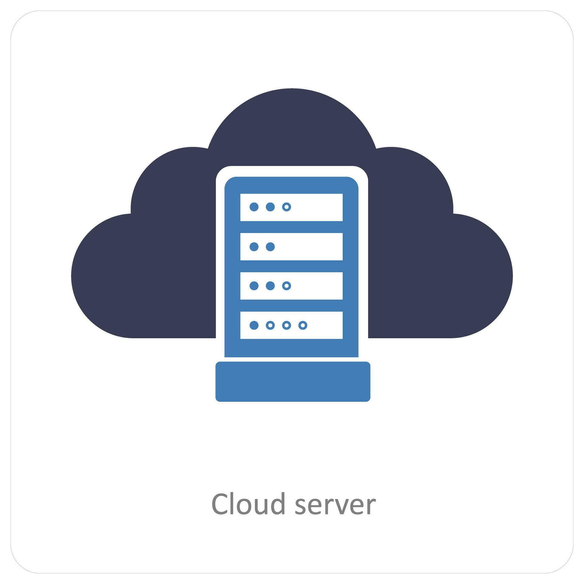 Cloud Server and cloud hosting icon concept 26265734 Vector Art at Vecteezy