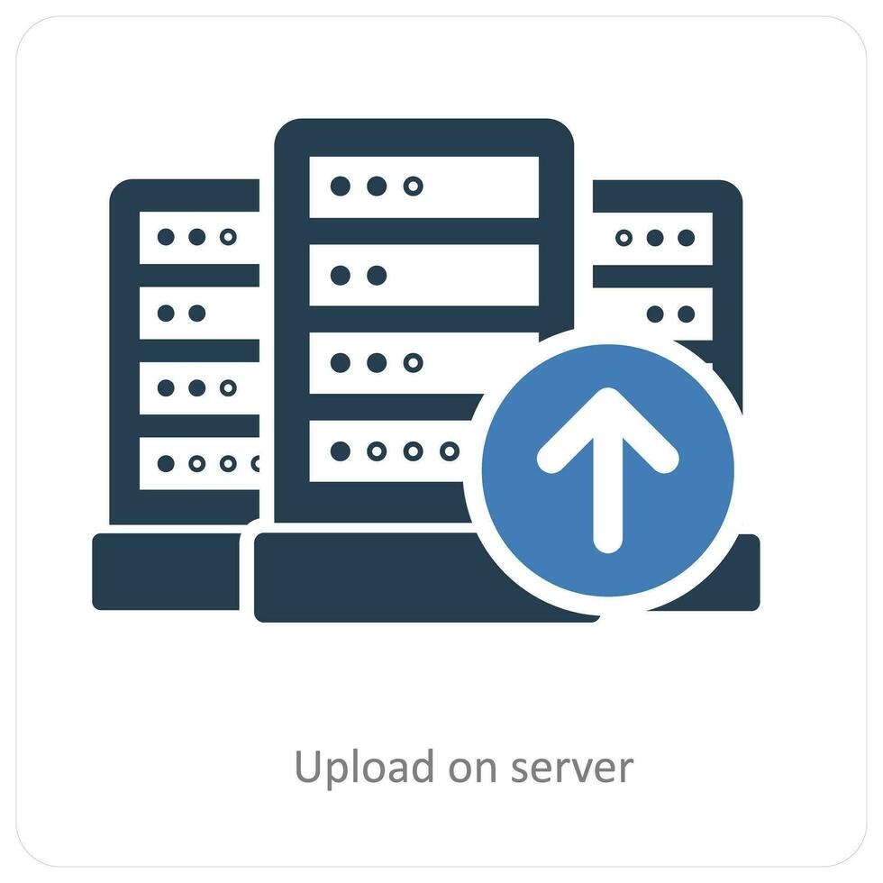 Upload on Server icon concept 26265964 Vector Art at Vecteezy