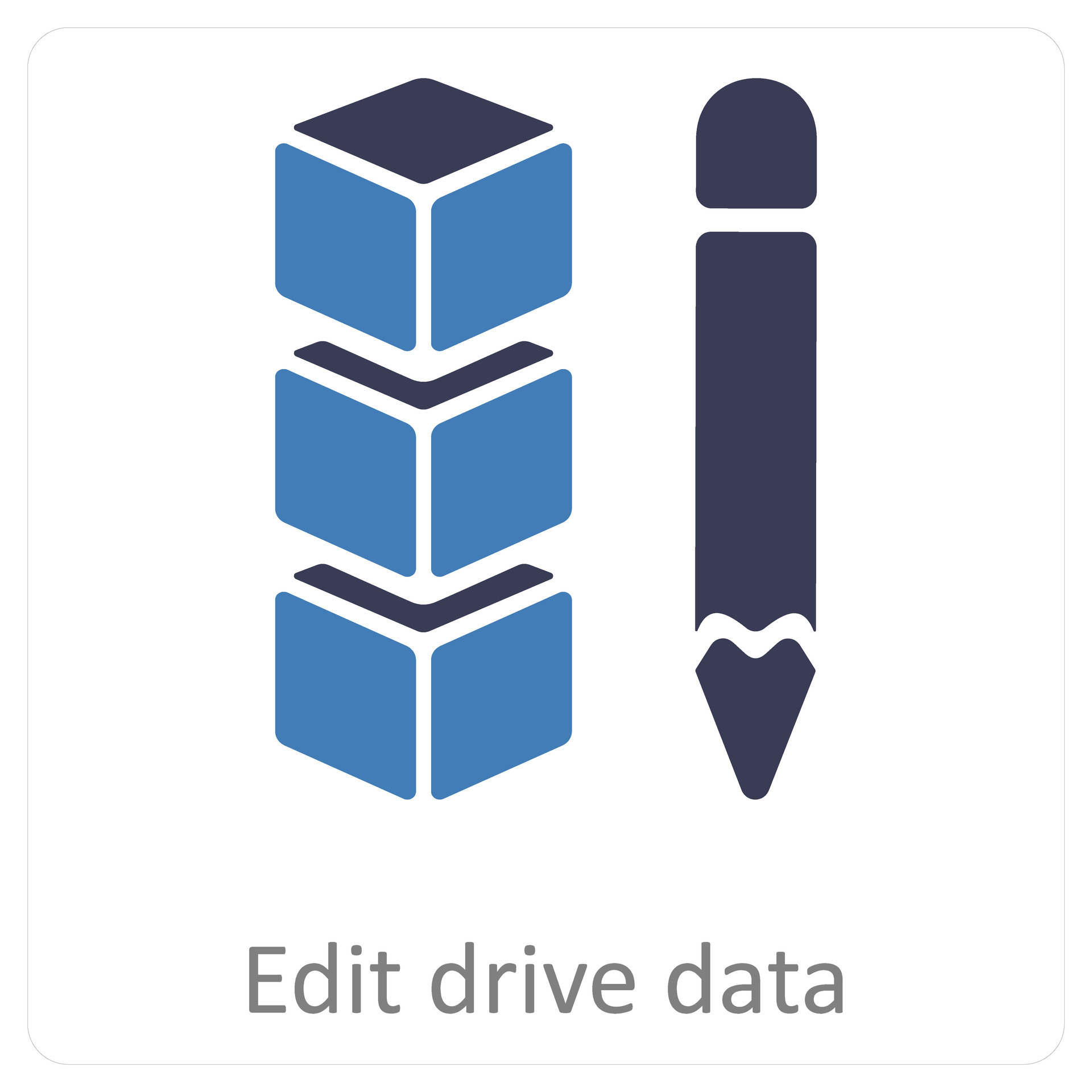 edit drive data icon concept 26266038 Vector Art at Vecteezy