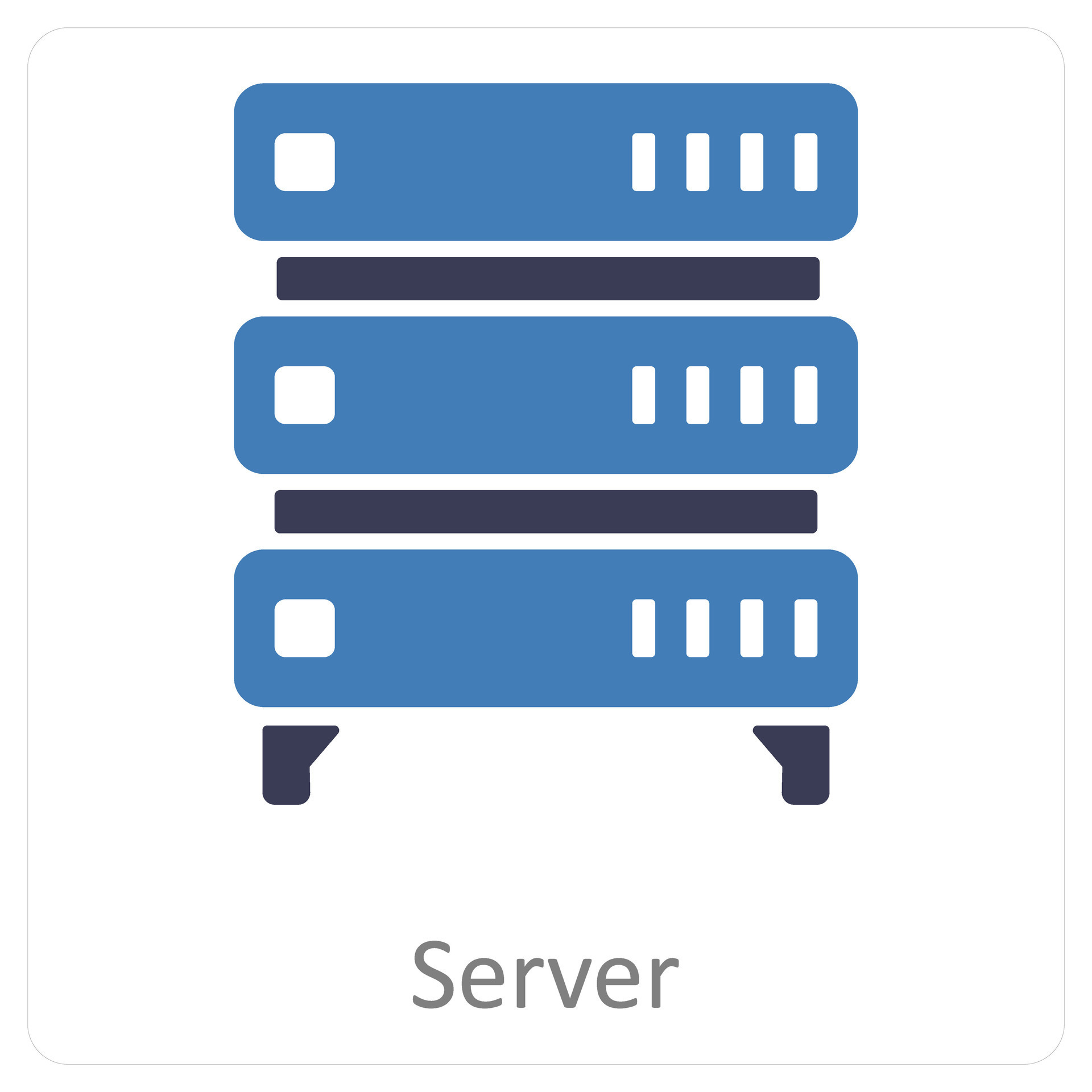 server and database icon concept 26266055 Vector Art at Vecteezy