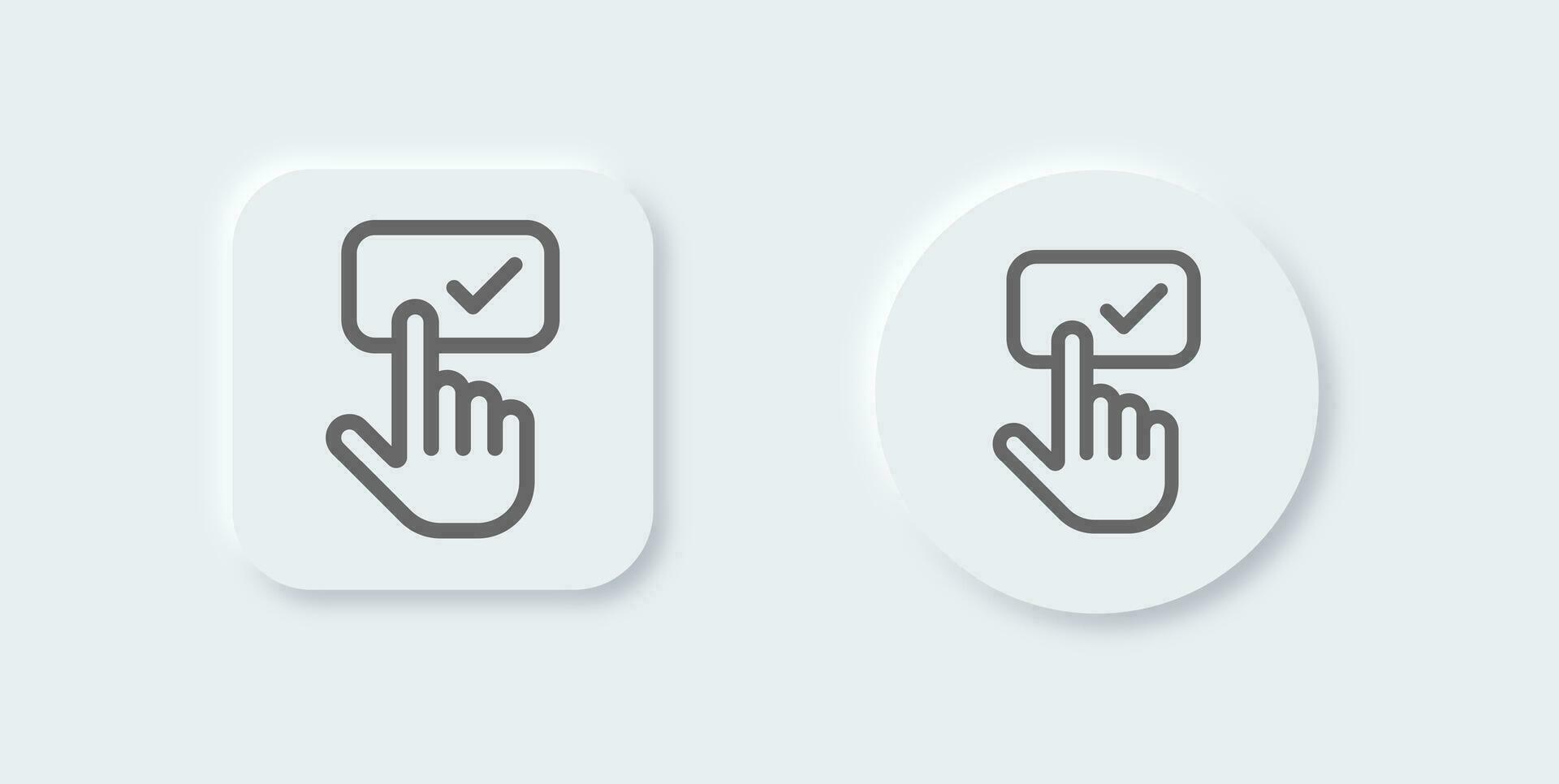 Subscribe Line Icon In Neomorphic Design Style Follow Button Signs
