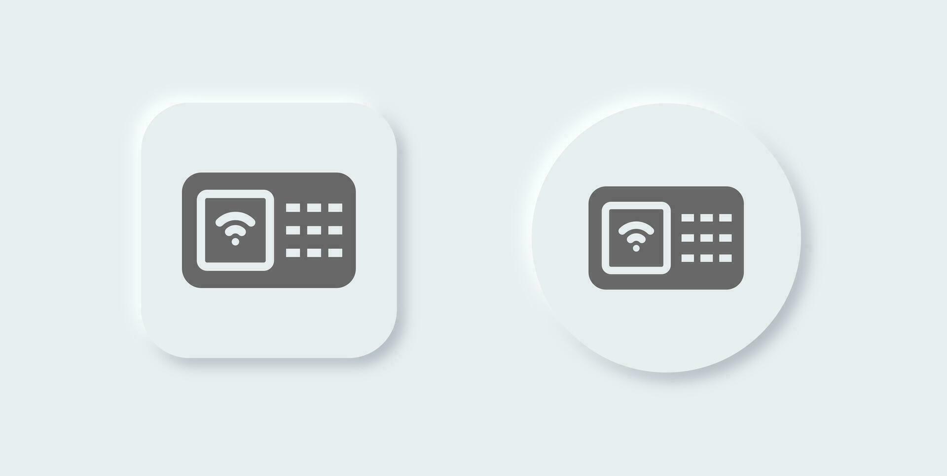 Security Code Solid Icon In Neomorphic Design Style Password Signs