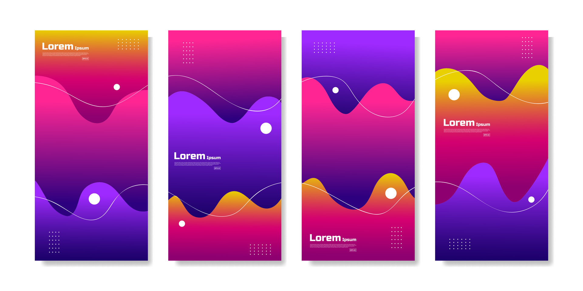 Business Presentation Banner Template Vector With Colorful Geometric