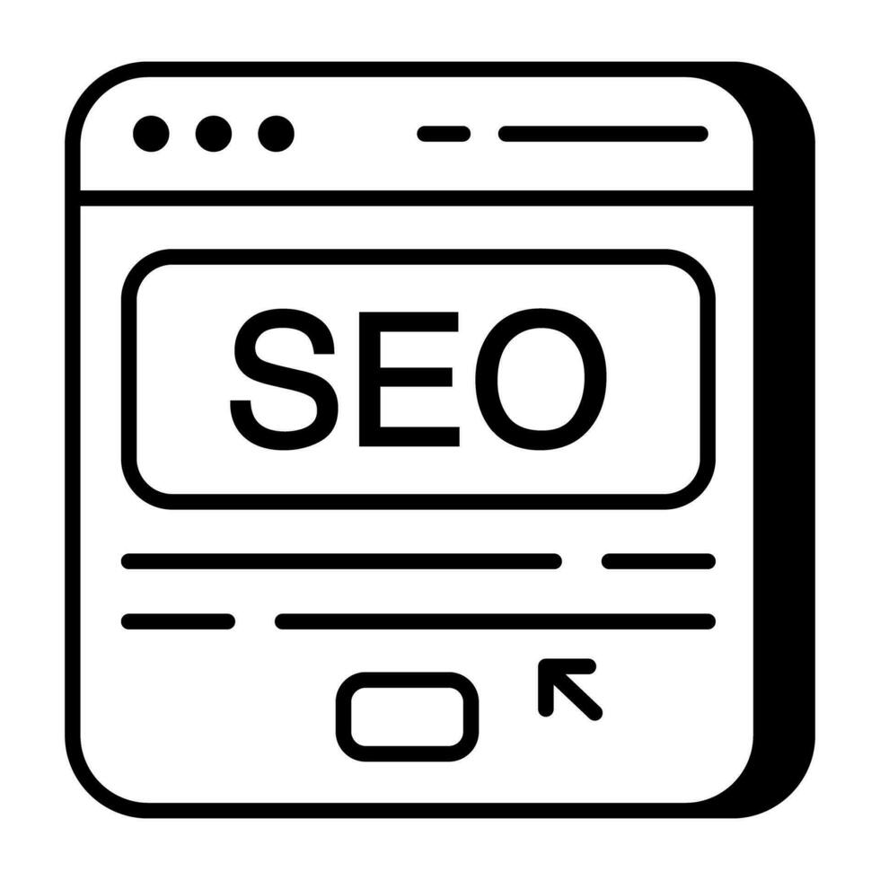 Conceptual linear design icon of se website 26269757 Vector Art at Vecteezy