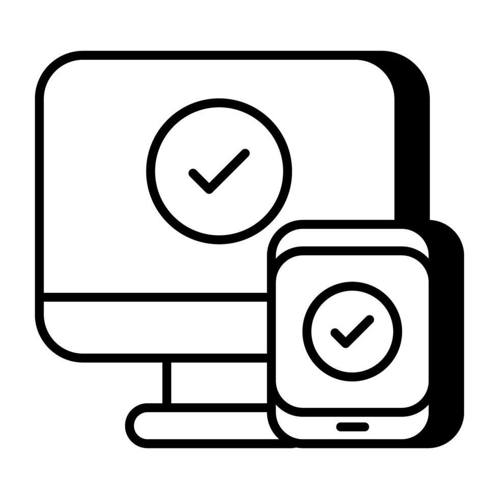 A flat design icon of responsive design 26270949 Vector Art at Vecteezy