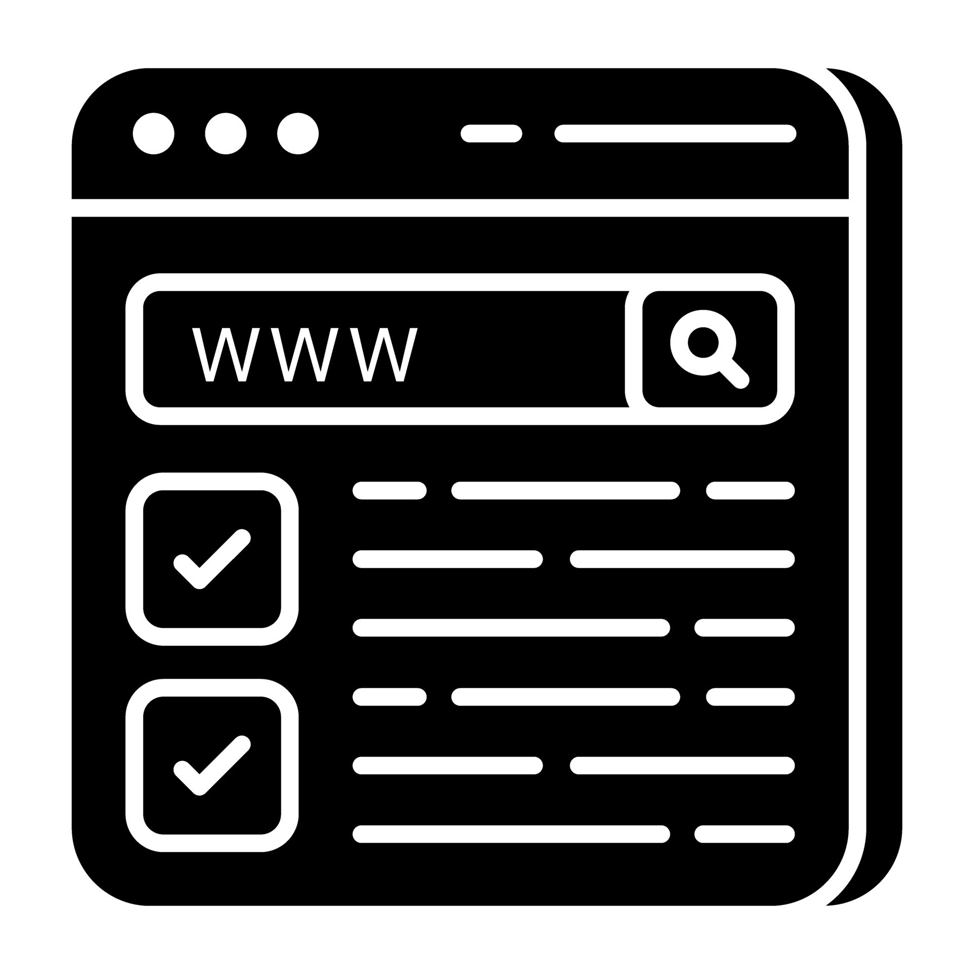 A Solid Design Icon Of Web Browser Vector 26270969 Vector Art At Vecteezy