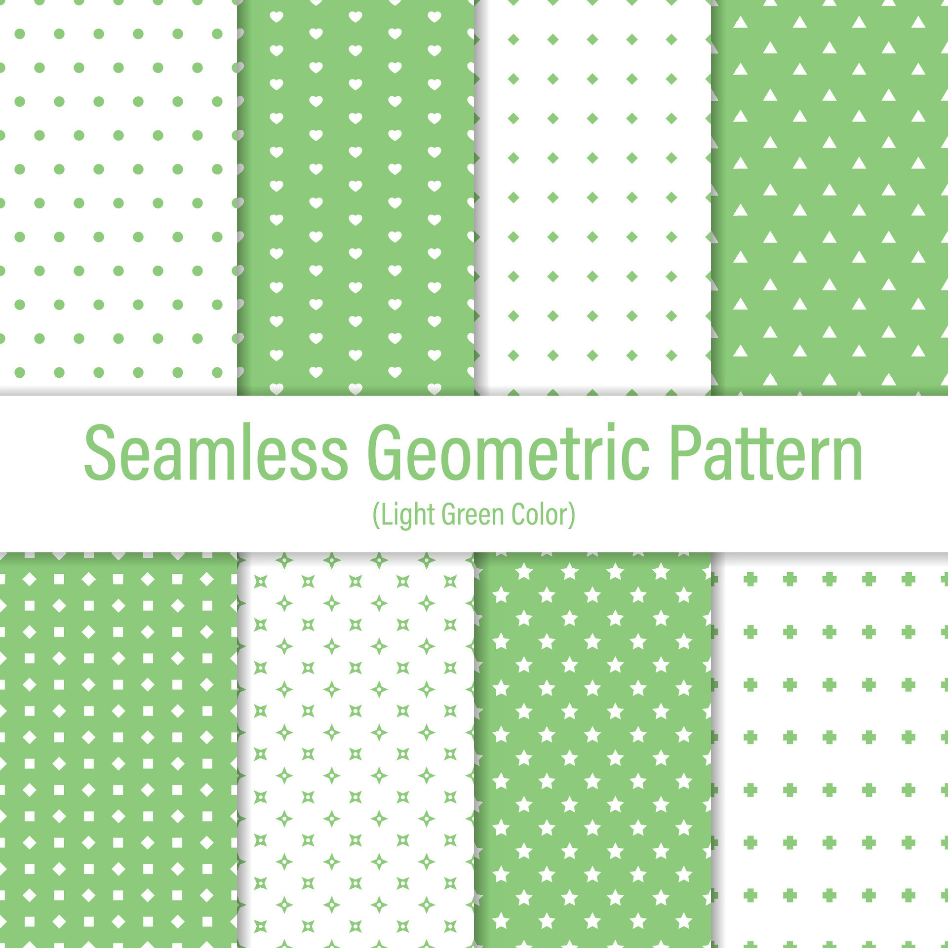 Elegant Light Green And White Seamless Geometric Pattern Set 26273516 ...