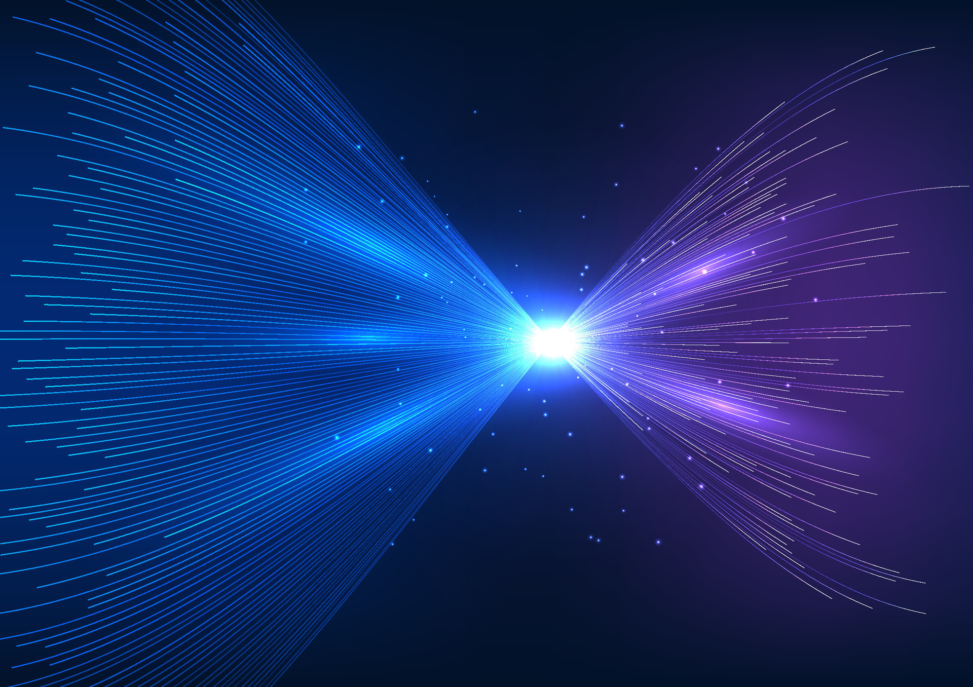 Big data technology Attractively overlapping light lines add an intriguing glow. Big data ...