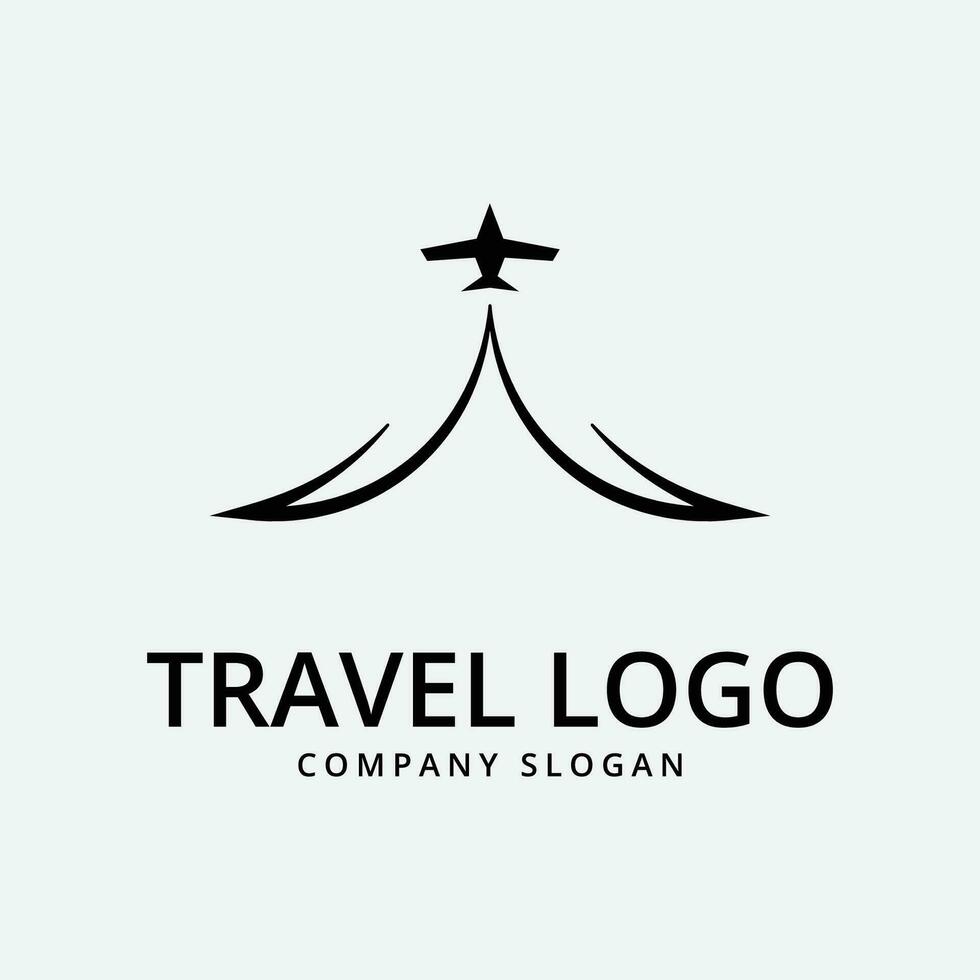Air Travel Line Art Design Logo Illustration Icon 26277206 Vector Art At Vecteezy