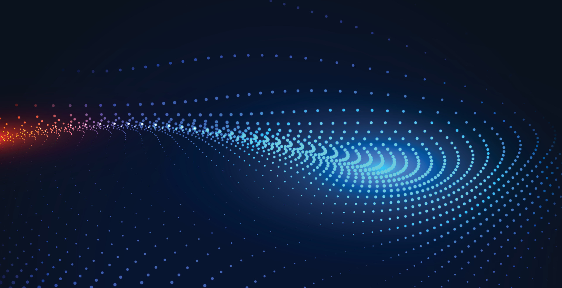 Abstract Gradient Wave Of Particles Big Data Digital Background Futuristic Vector