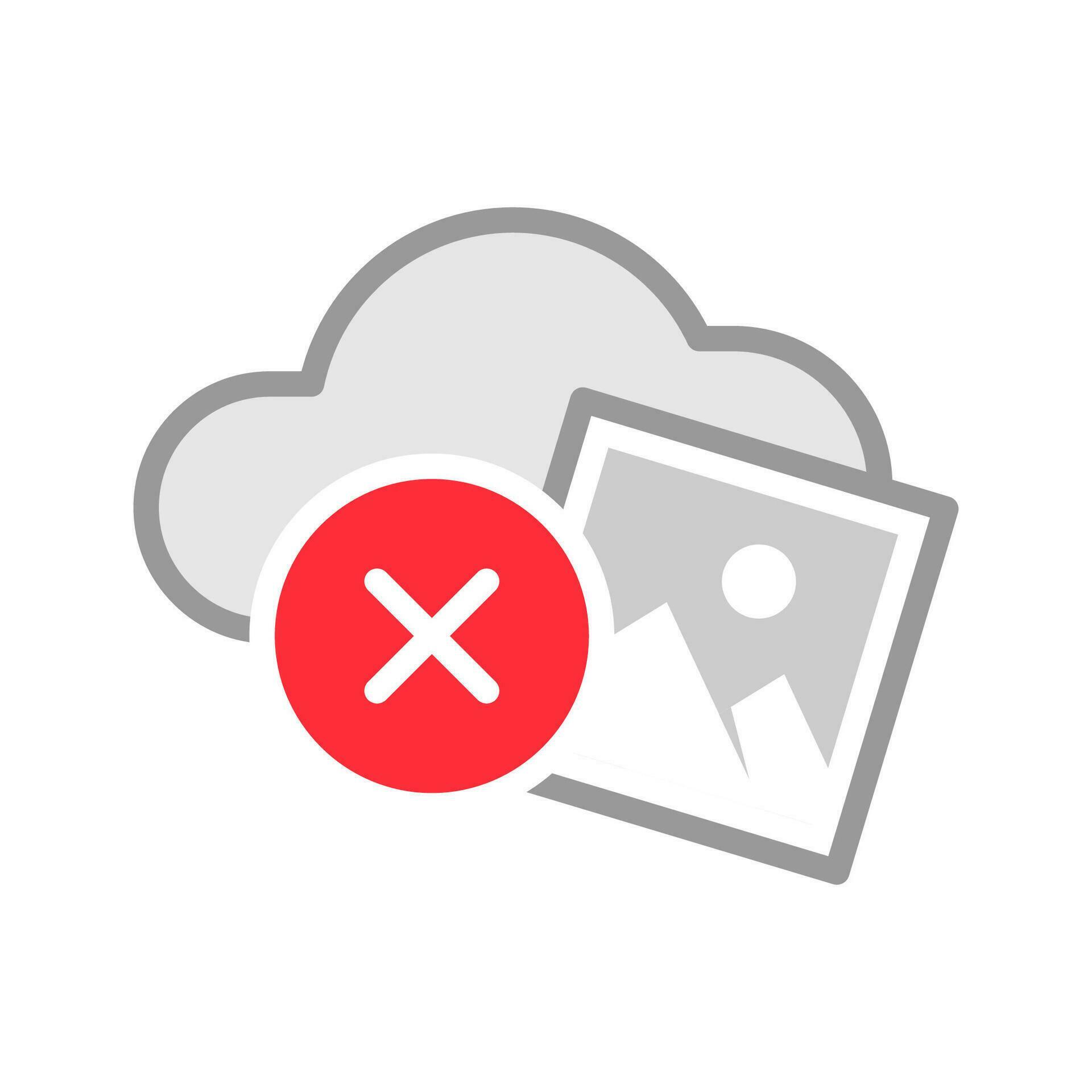 failed to upload photo, size limit, file too large concept illustration flat design vector eps10 ...