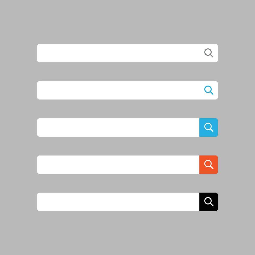 Simple search bar set. rounded rectangle 26280782 Vector Art at Vecteezy Simple search bar set. rounded rectangle 26280782 Vector Art at Vecteezy
