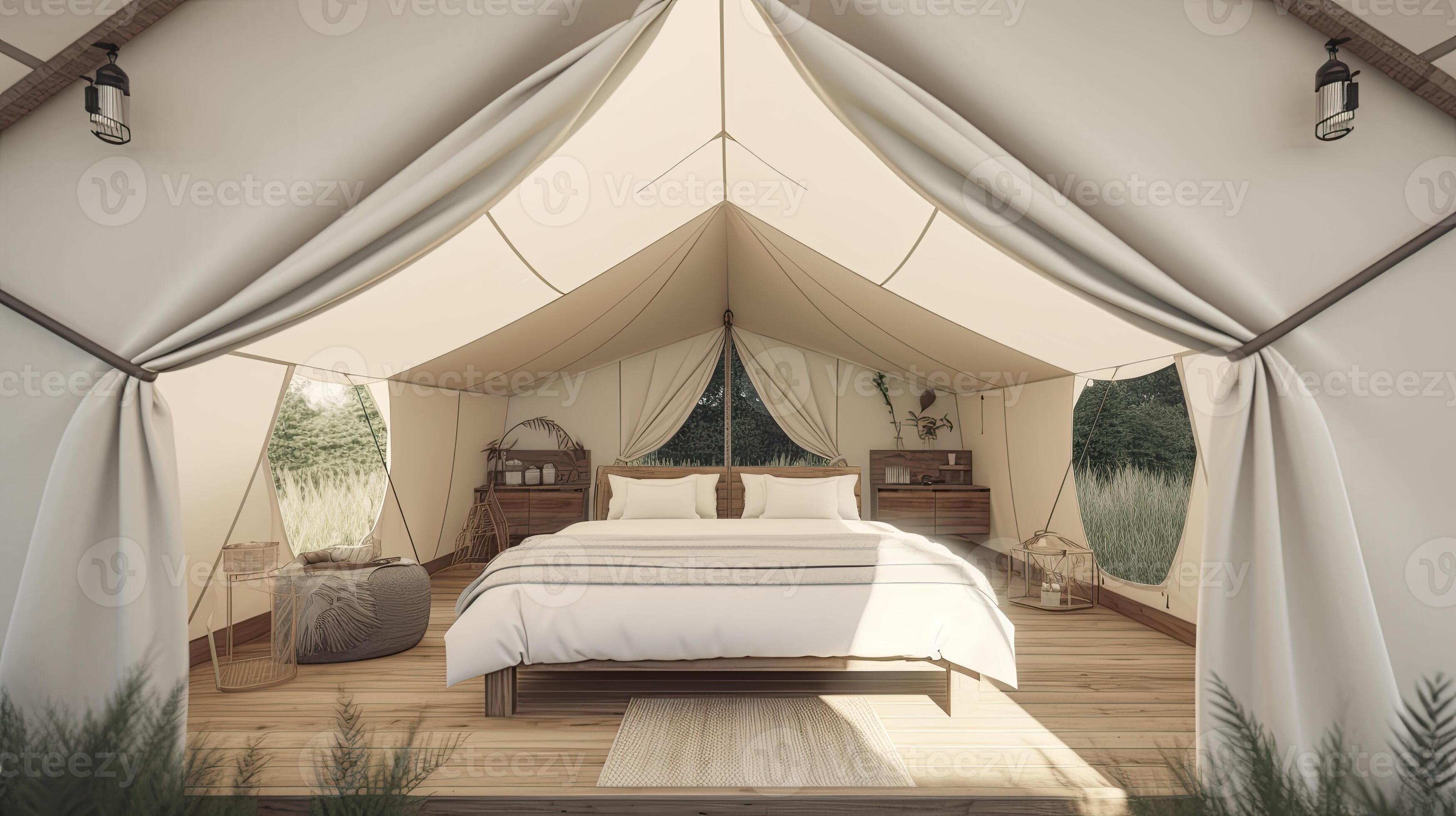 glamping house in the nature. luxury glamorous camping. glamping in the beautiful countryside ...