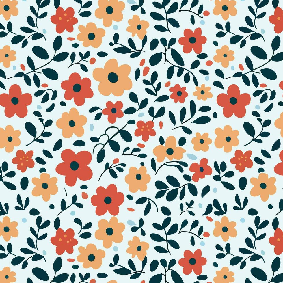 Flower Pattern Design, Vector illustration 26284500 Vector Art at Vecteezy