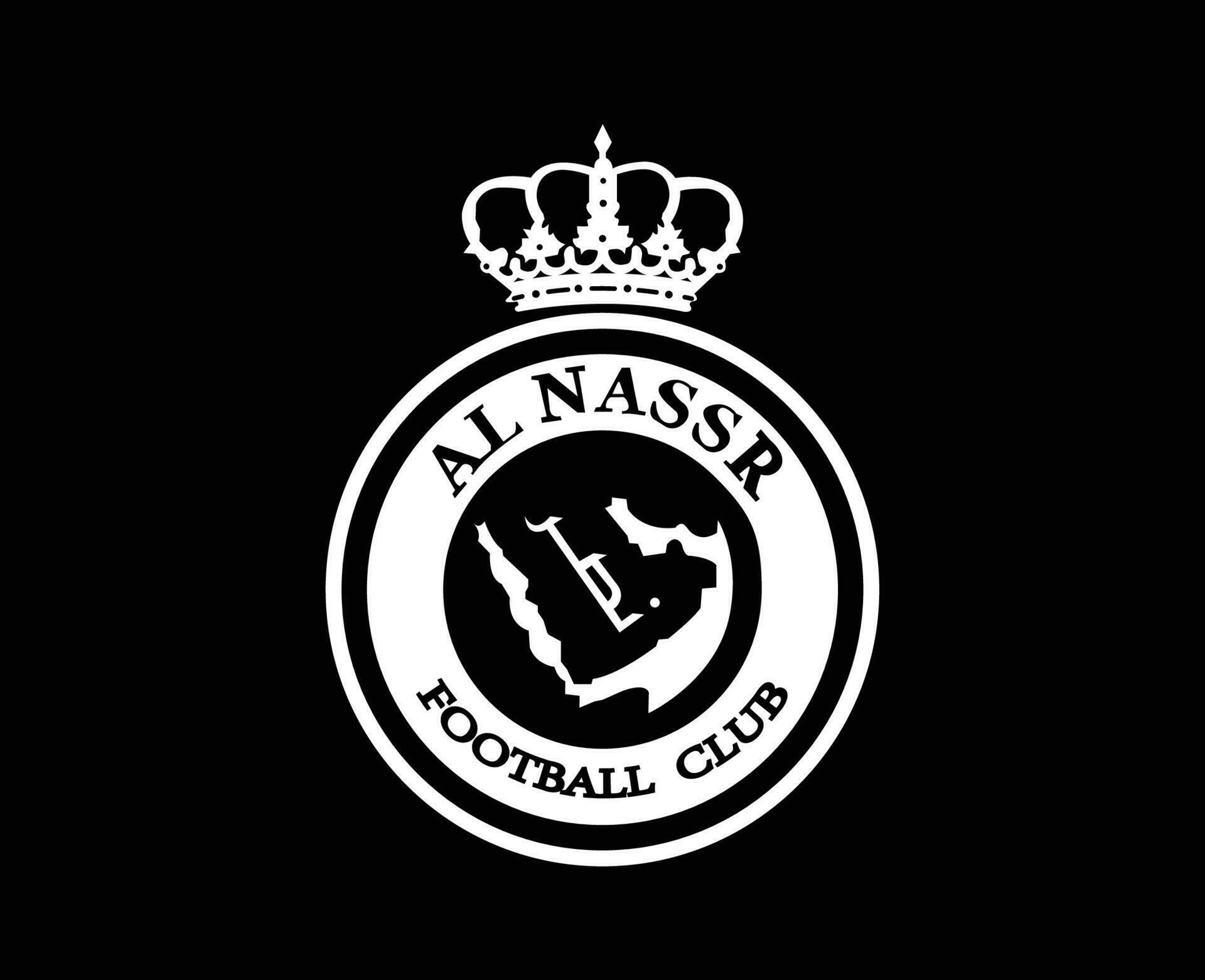 Alabama Nassr Club Logo Símbolo Blanco Saudi Arabia Fútbol Americano Resumen Diseño Vector
