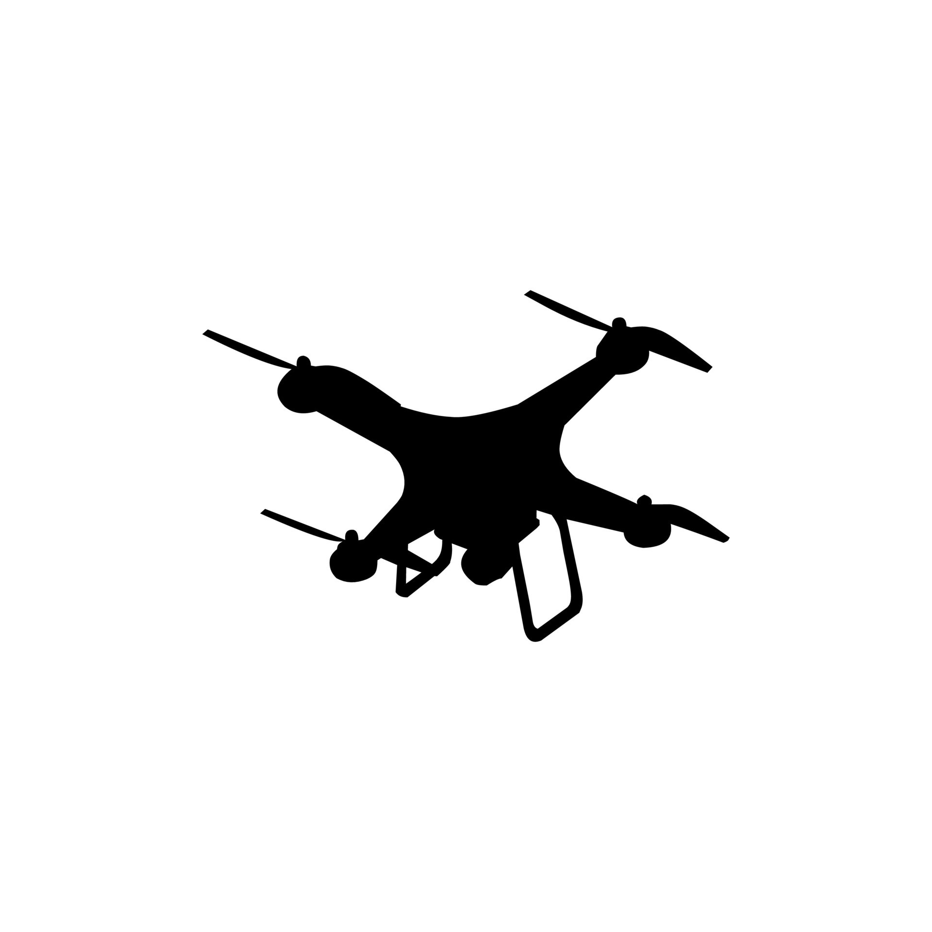 Silhouette Vector Modern Drone Illustration 26288819 Vector Art At Vecteezy