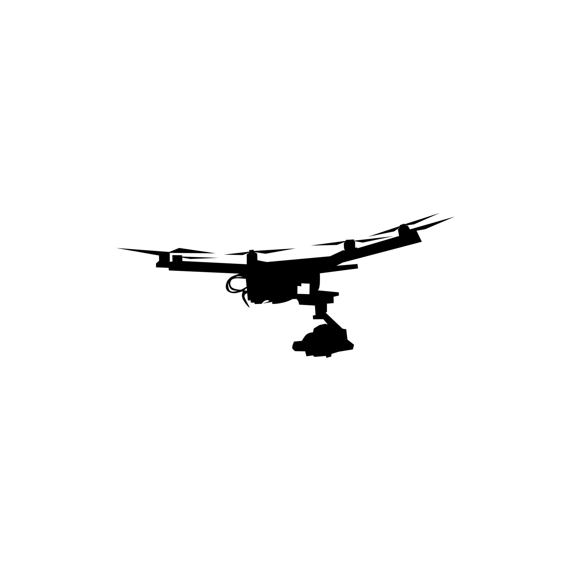 Silhouette Vector Modern Drone Illustration 26288829 Vector Art At Vecteezy