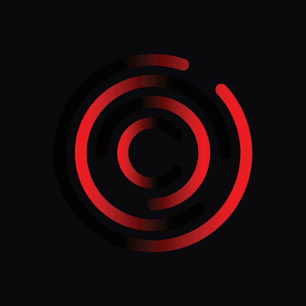 Creative Connection Icon Logo Design Circular Network Data Geometric Structure Dot And Line