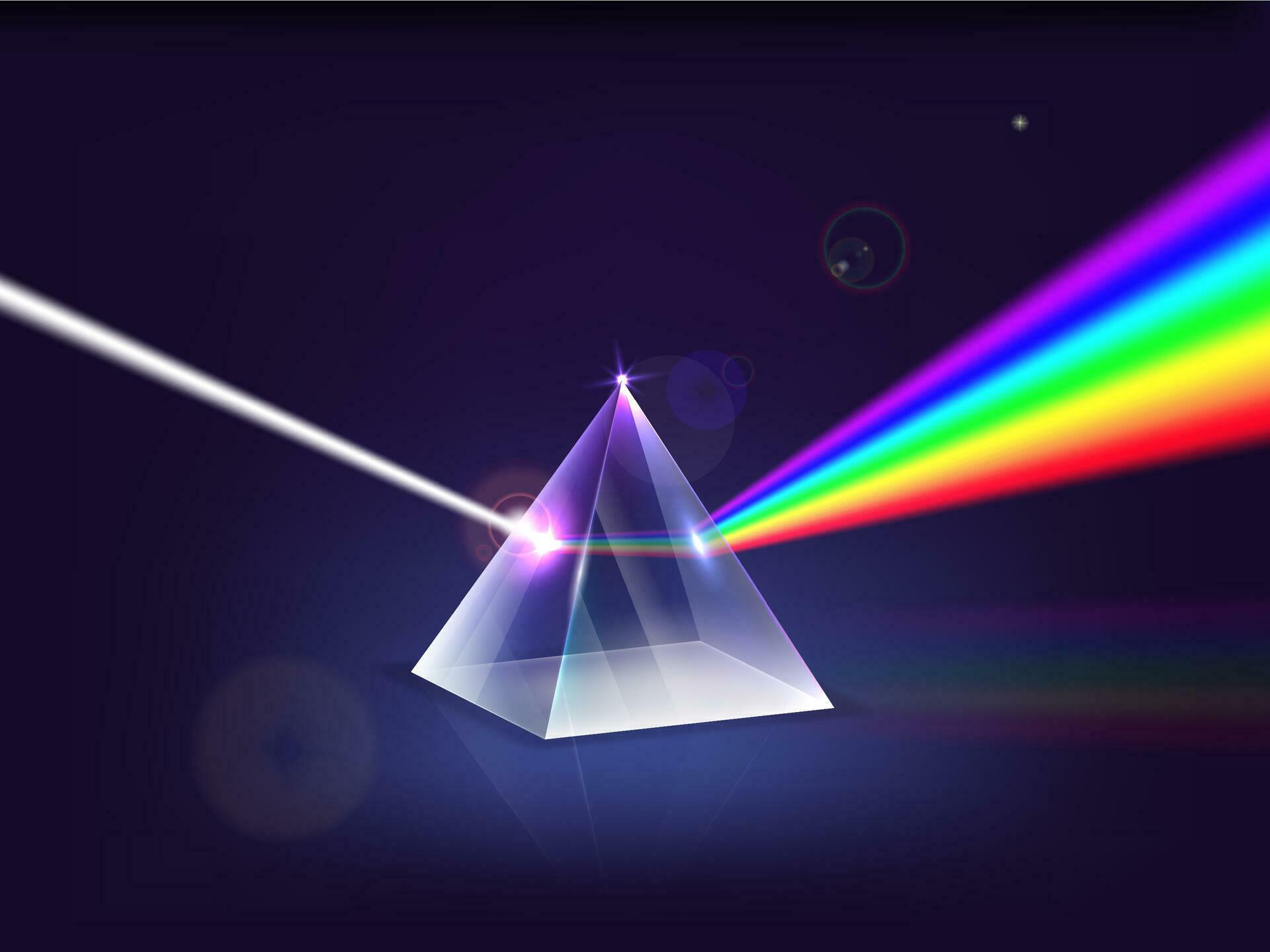Realistic Detailed 3d Prism Light Spectrum. Vector 26288940 Vector Art at Vecteezy