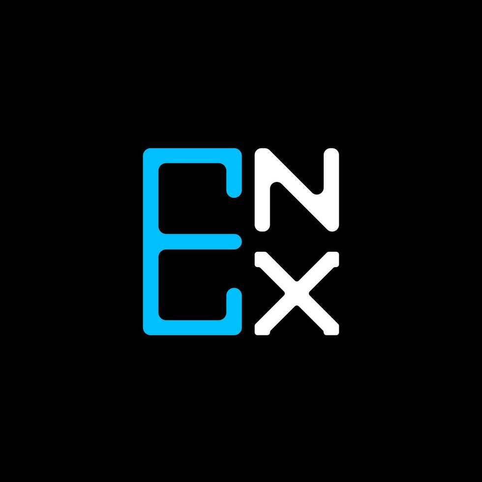 ENX letter logo creative design with vector graphic, ENX simple and modern logo. ENX luxurious ...