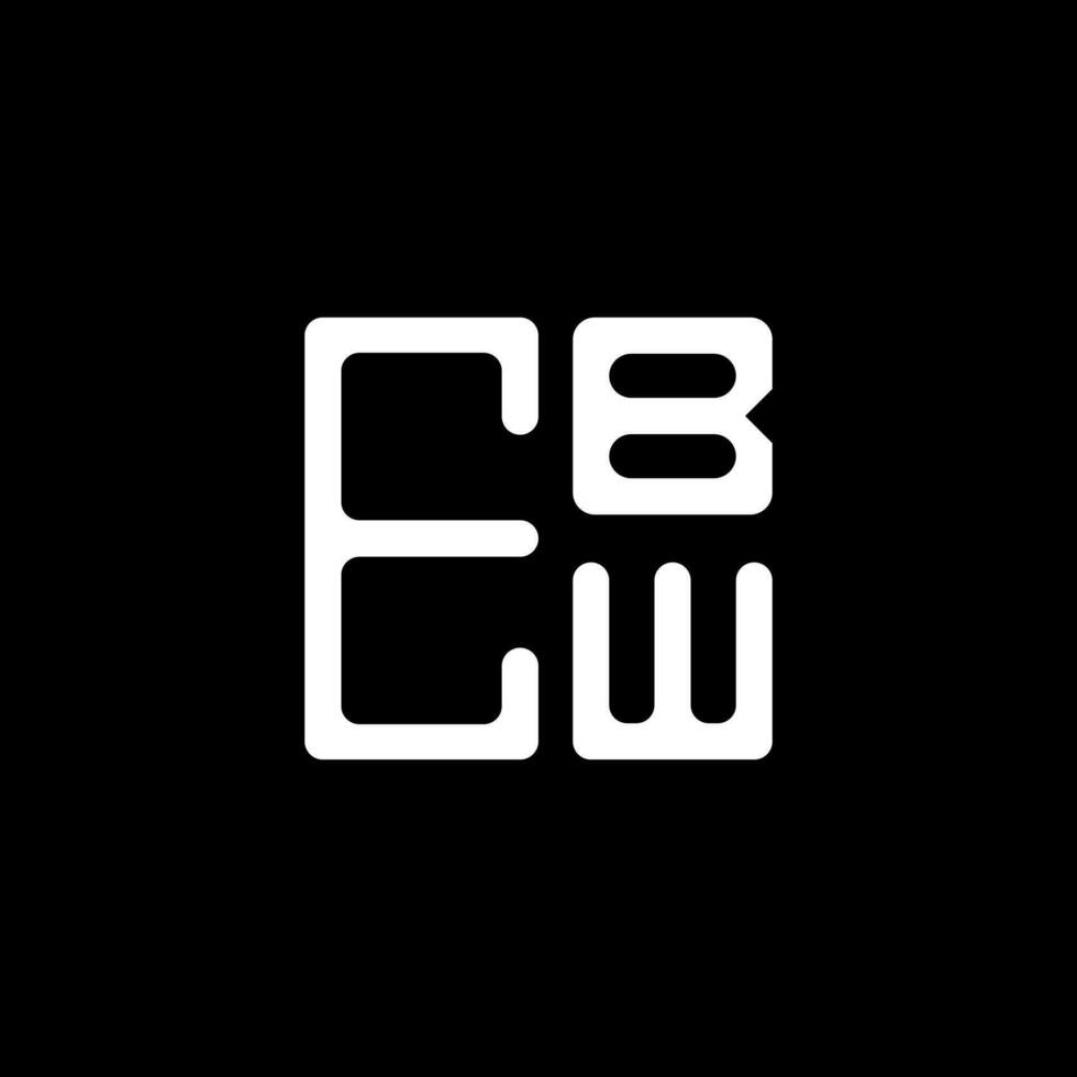EBW letter logo creative design with vector graphic, EBW simple and modern logo. EBW luxurious ...