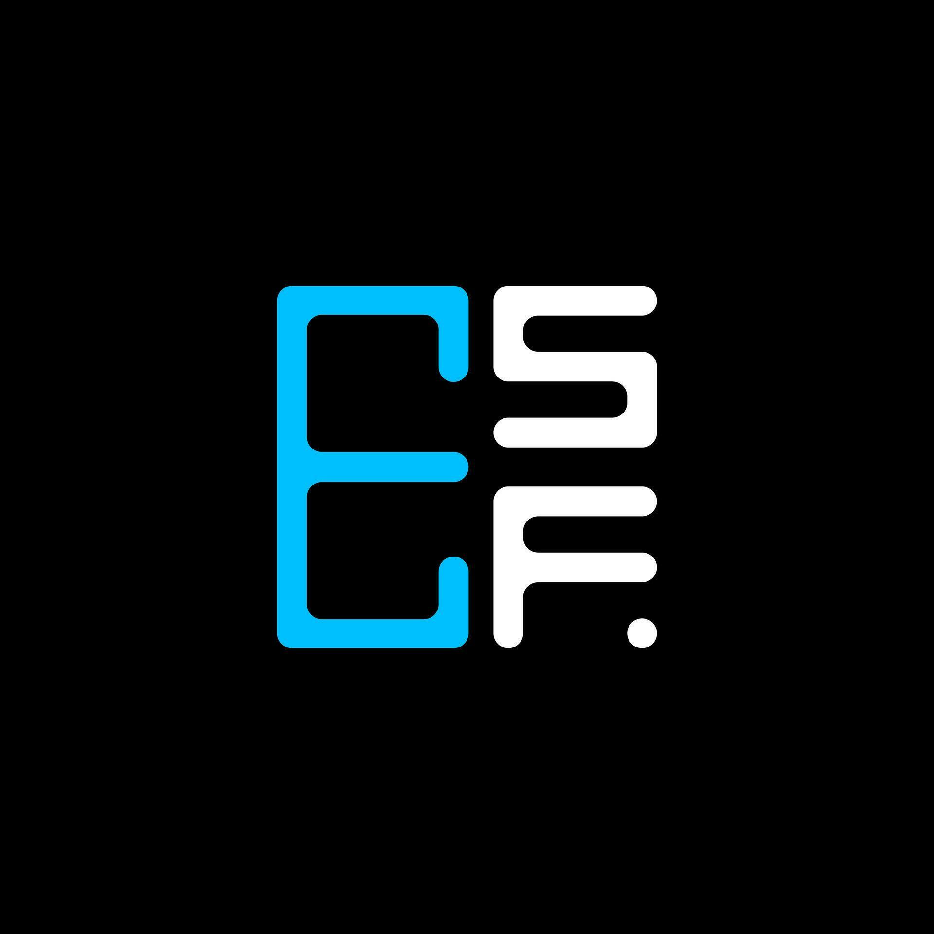 ESF letter logo creative design with vector graphic, ESF simple and ...