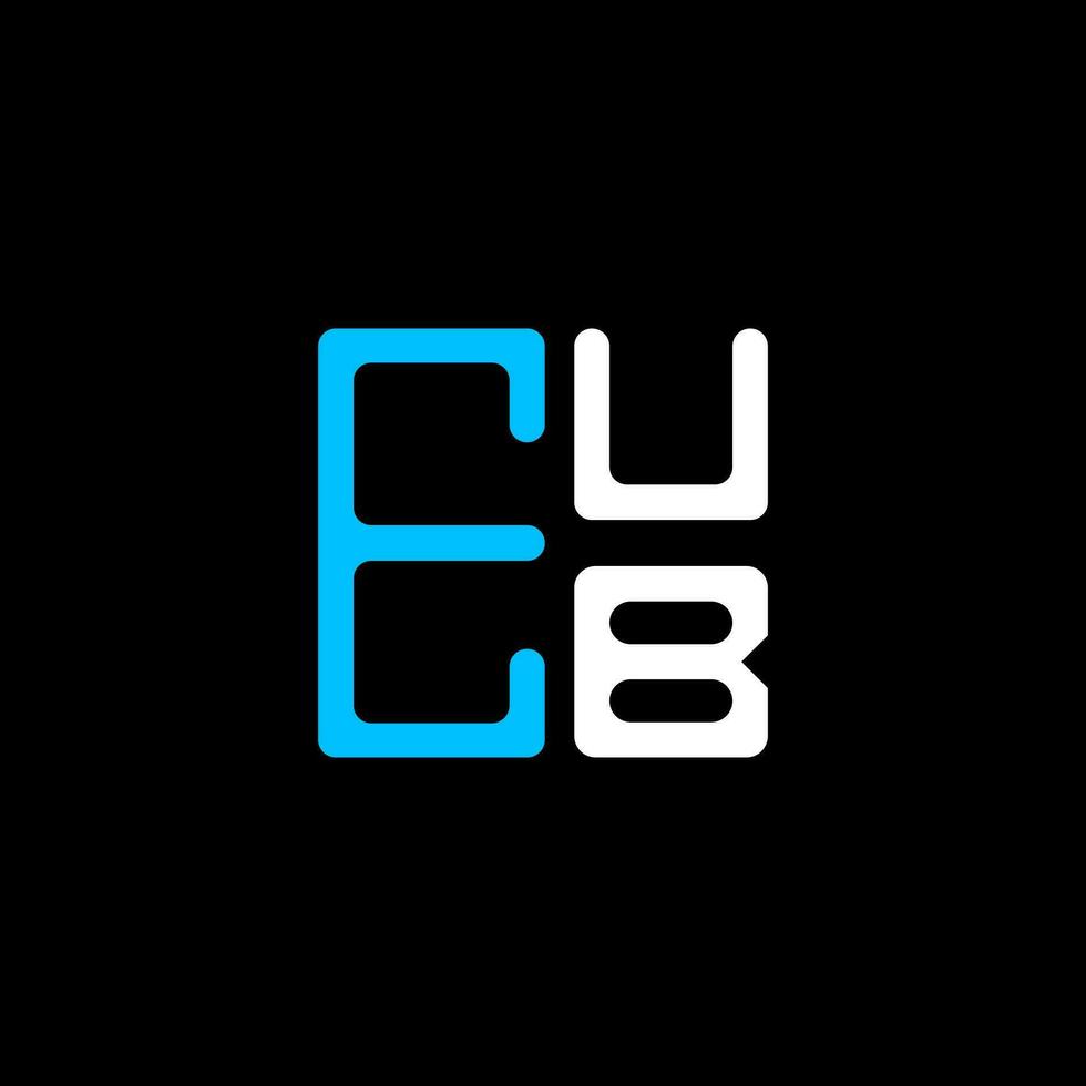 EUB letter logo creative design with vector graphic, EUB simple and ...