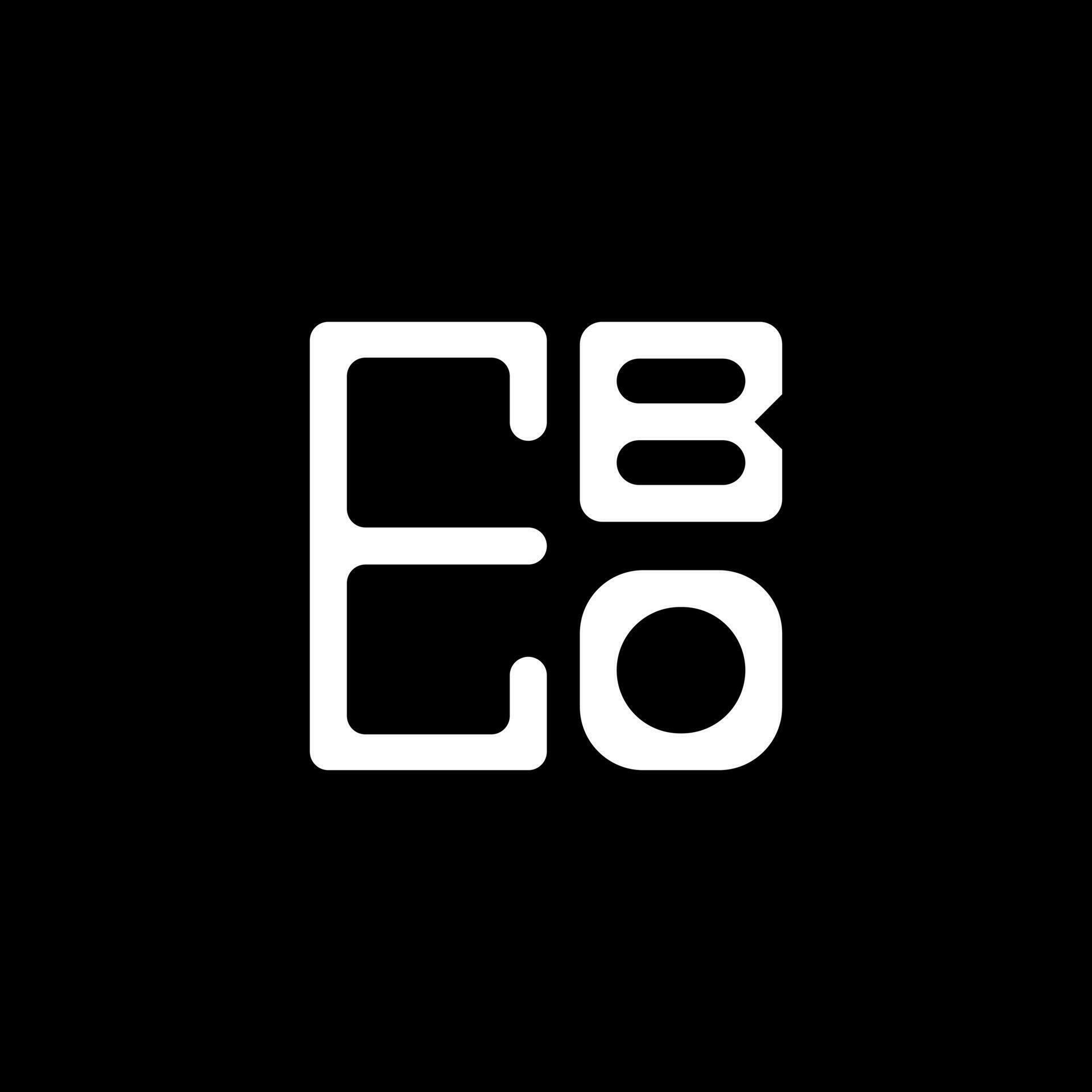EBO letter logo creative design with vector graphic, EBO simple and modern logo. EBO luxurious ...