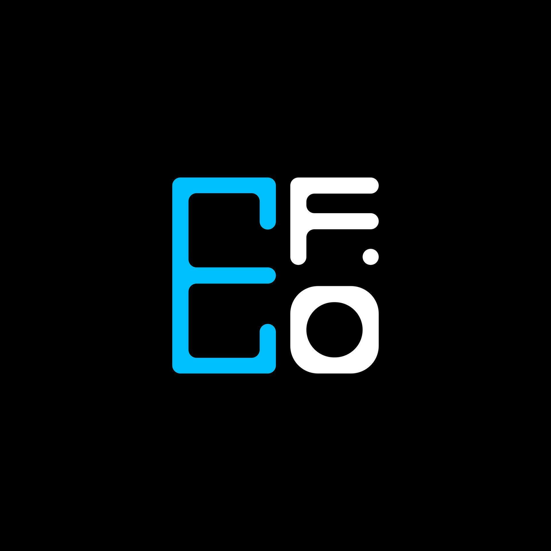 EFO letter logo creative design with vector graphic, EFO simple and modern logo. EFO luxurious ...