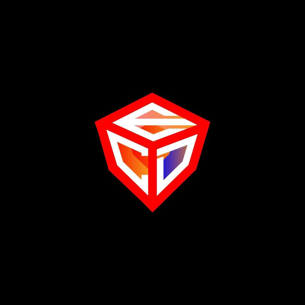 Ecd Letter Logo Creative Design With Vector Graphic Ecd Simple And Modern Logo Ecd Luxurious