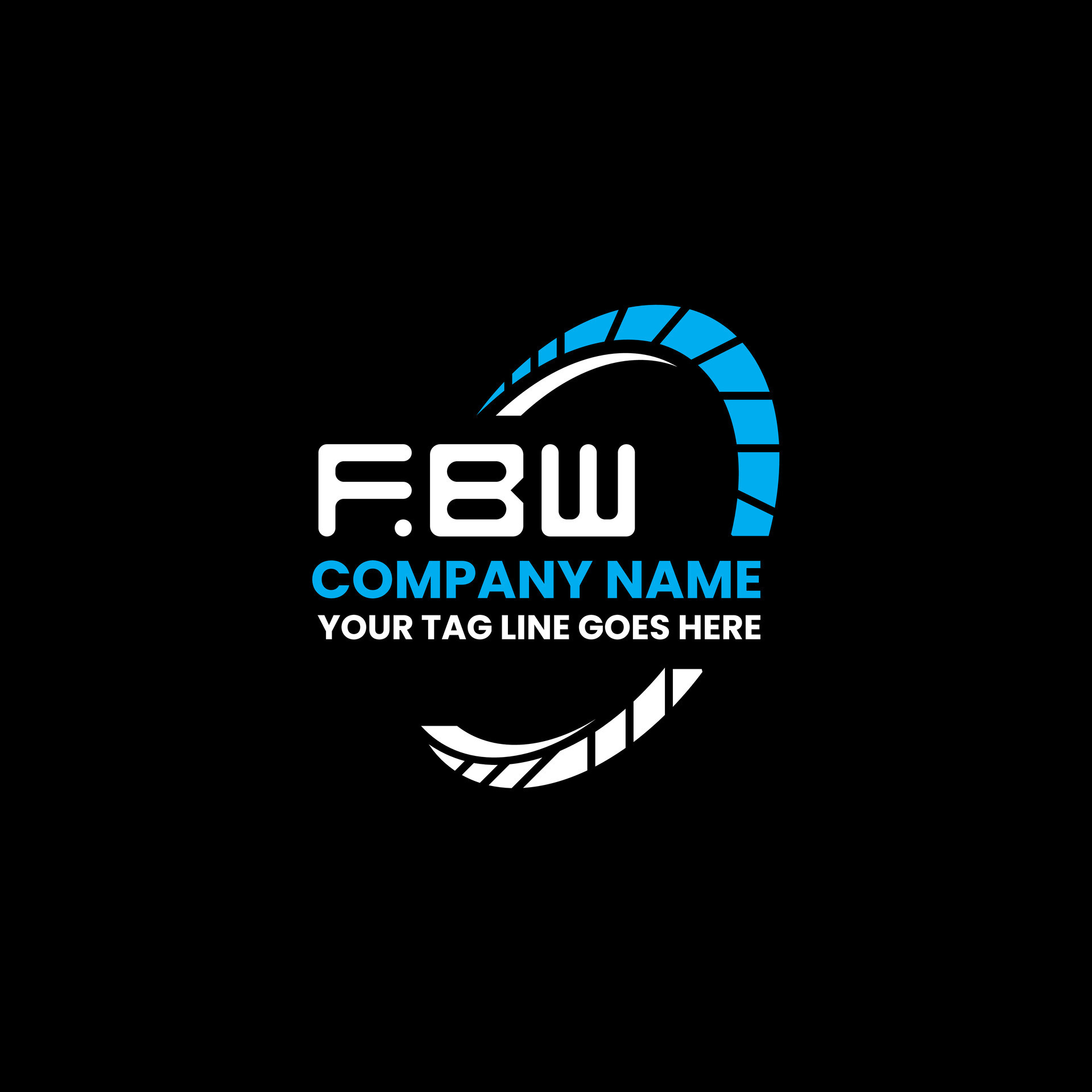 FBW letter logo creative design with vector graphic, FBW simple and modern logo. FBW luxurious ...