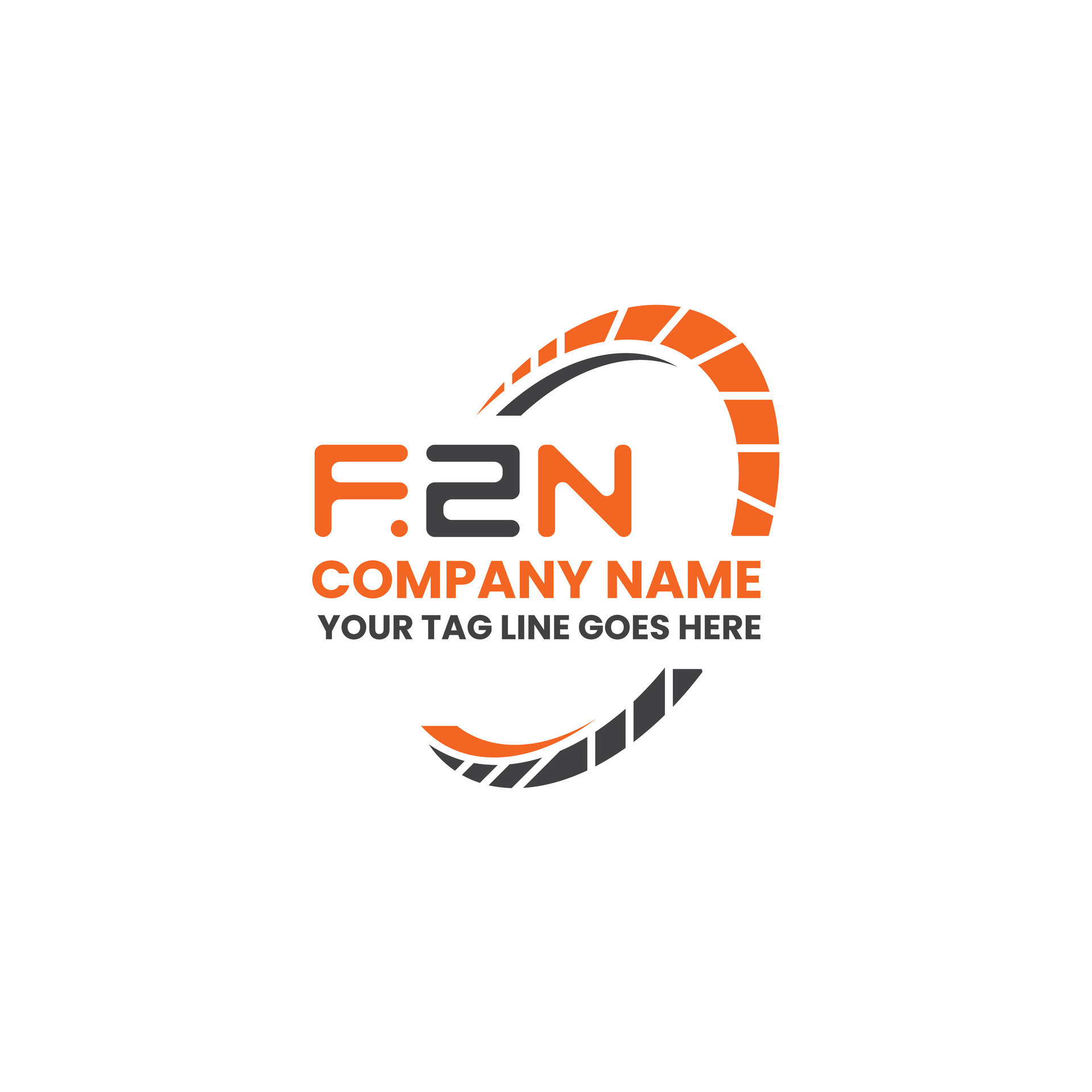 FZN letter logo creative design with vector graphic, FZN simple and ...