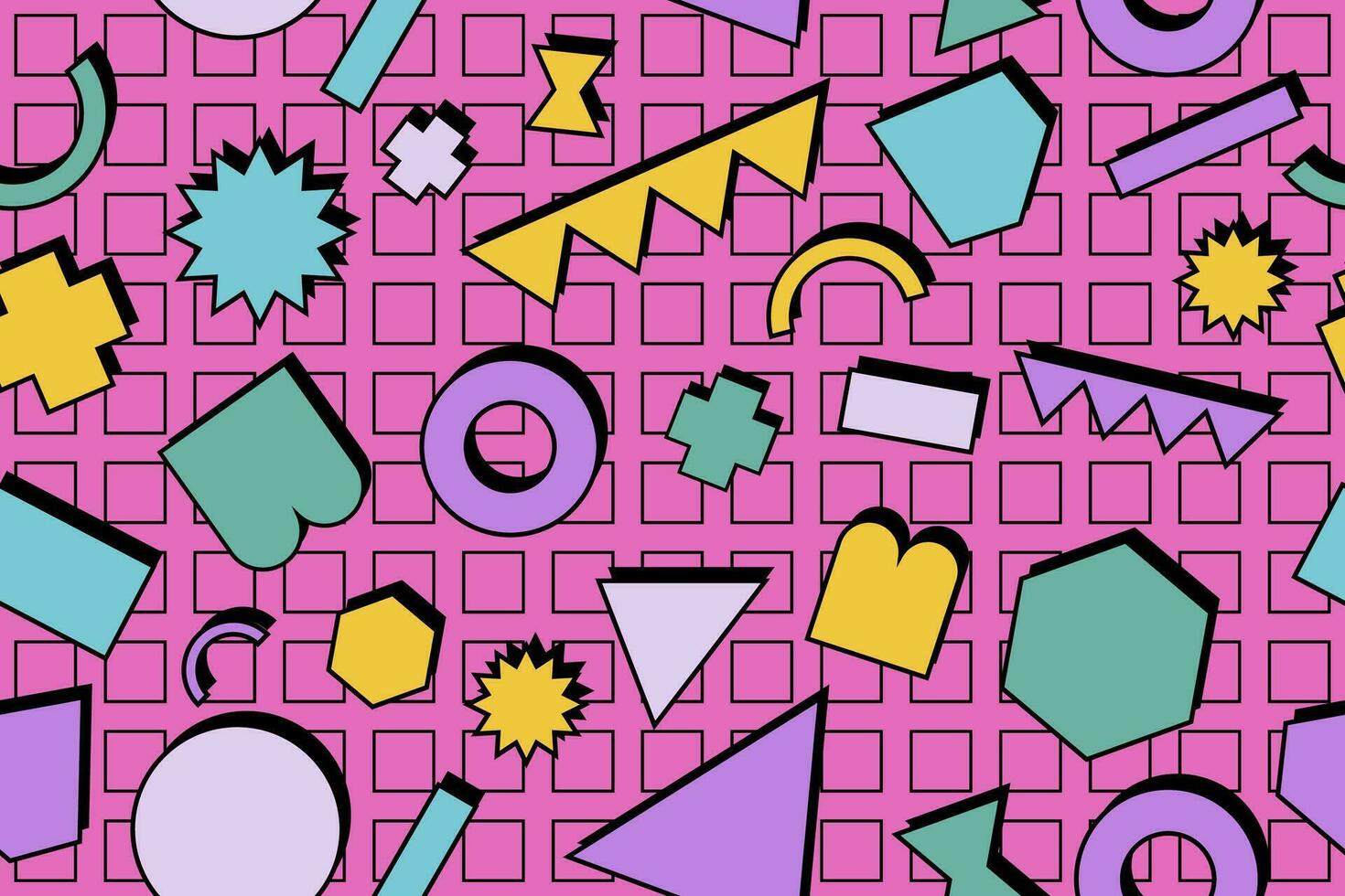 90s seamless pattern colourful memphis style retro background or retro ... 90s seamless pattern colourful memphis style retro background or retro ...