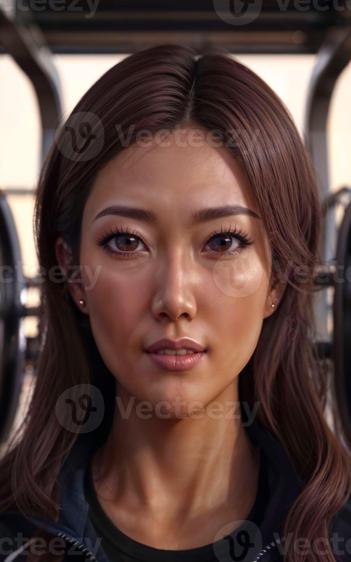 beautiful healthy asian woman at the gym, generative AI 26293557 Stock Photo at Vecteezy