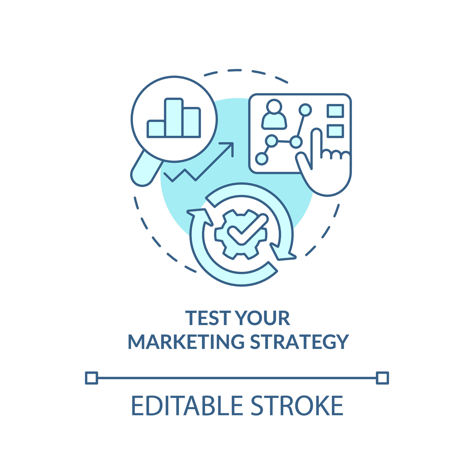 Test your marketing strategy blue concept icon. Get started with ... Test your marketing strategy blue concept icon. Get started with ...