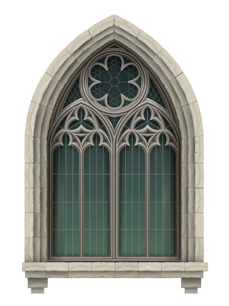 Medieval Gothic Stained Glass Cathedral Window Set 26295738 Vector Art At Vecteezy