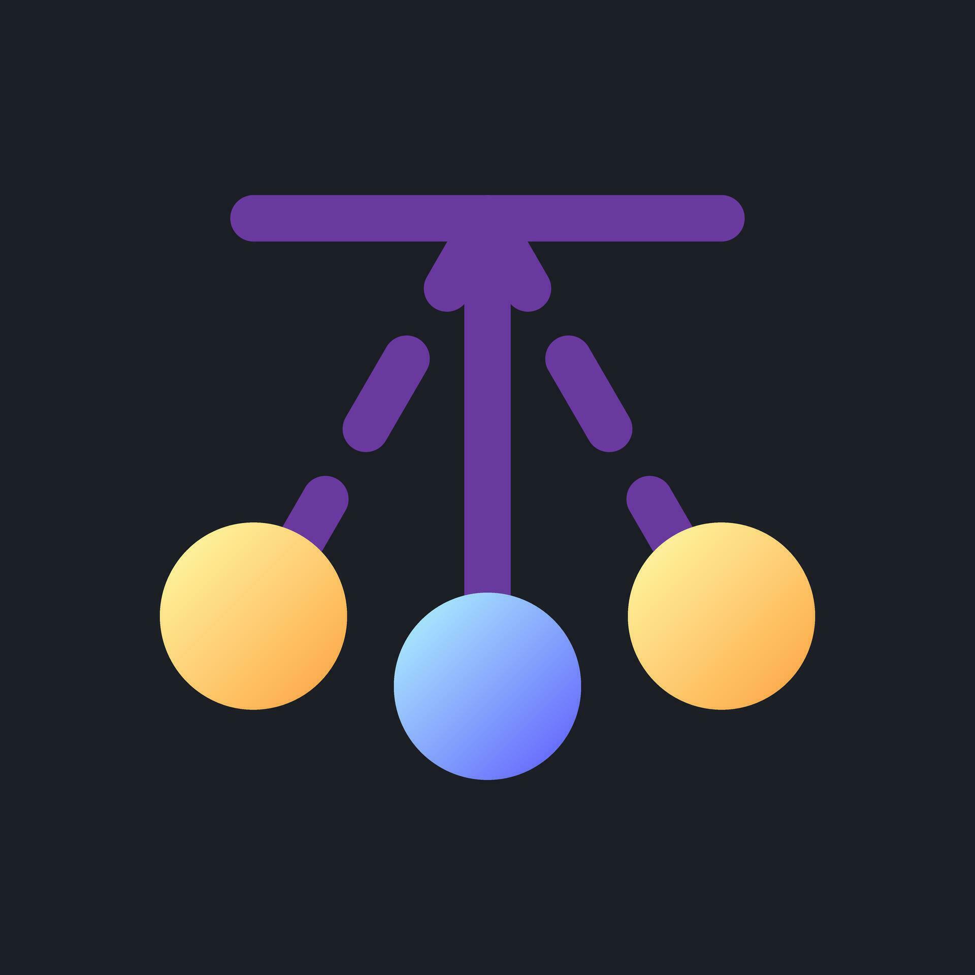Pendulum animation flat gradient fill ui icon for dark theme. Back and ... Pendulum animation flat gradient fill ui icon for dark theme. Back and ...