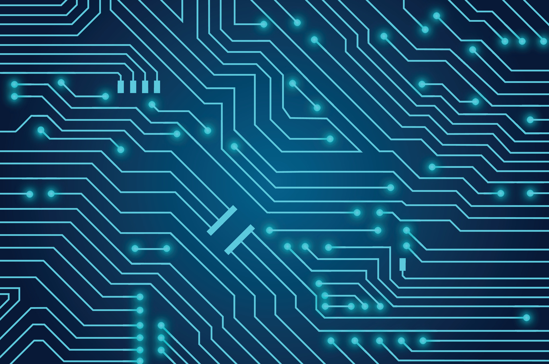 Futuristic Abstract Circuit Board Electronics Digital Lines Technology