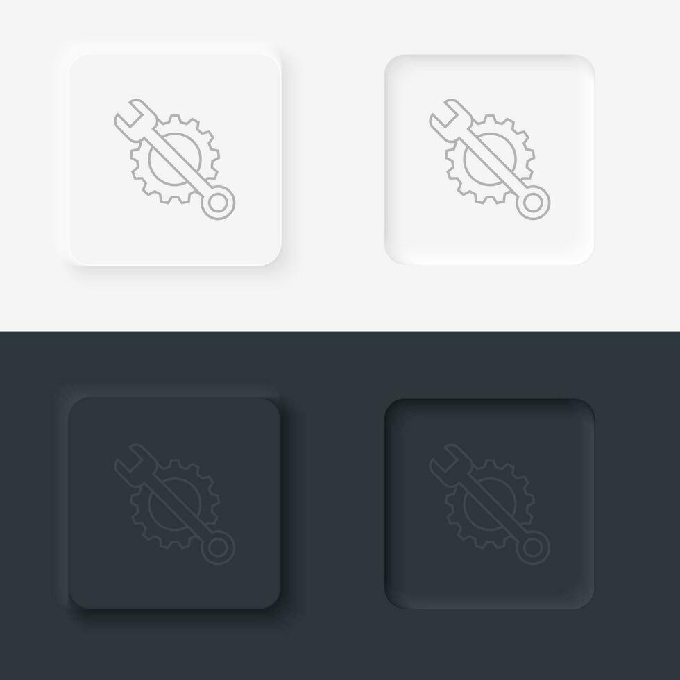 Building Setting Neumorphic Style Button 26297244 Vector Art At Vecteezy
