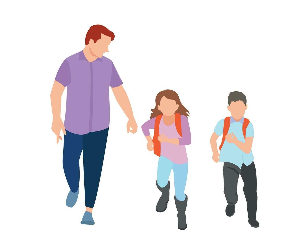 Cartoon happy family father holding 26299882 Vector Art at Vecteezy Cartoon happy family father holding 26299882 Vector Art at Vecteezy