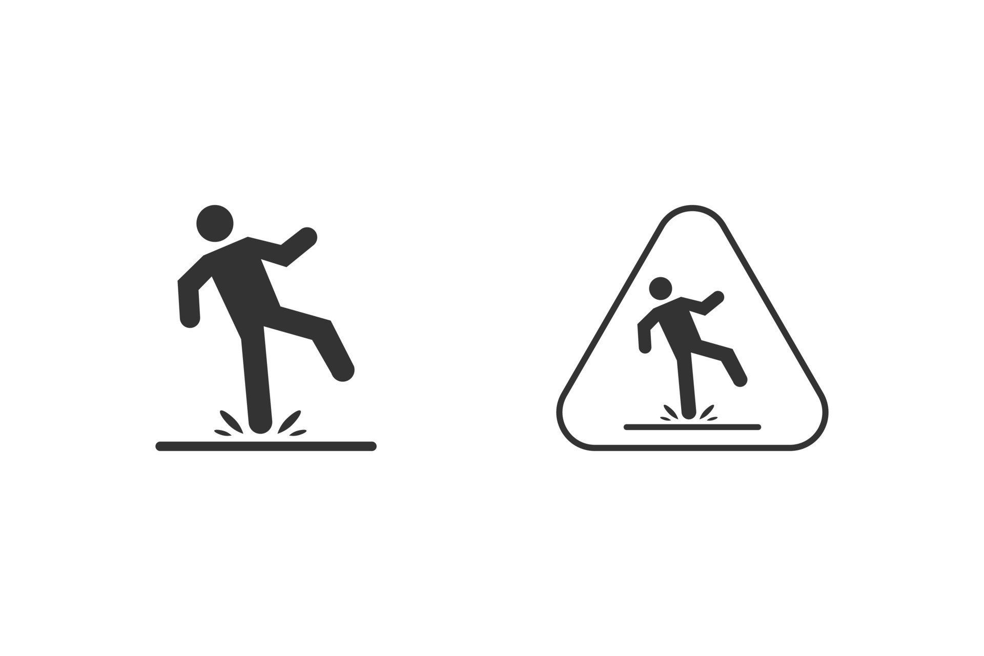 Wet floor icon sign vector design 26300773 Vector Art at Vecteezy Wet floor icon sign vector design 26300773 Vector Art at Vecteezy