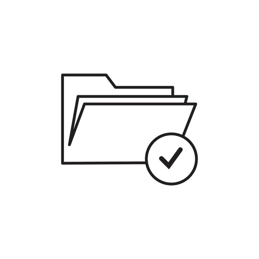 folder with check mark icon vector 26301870 Vector Art at Vecteezy