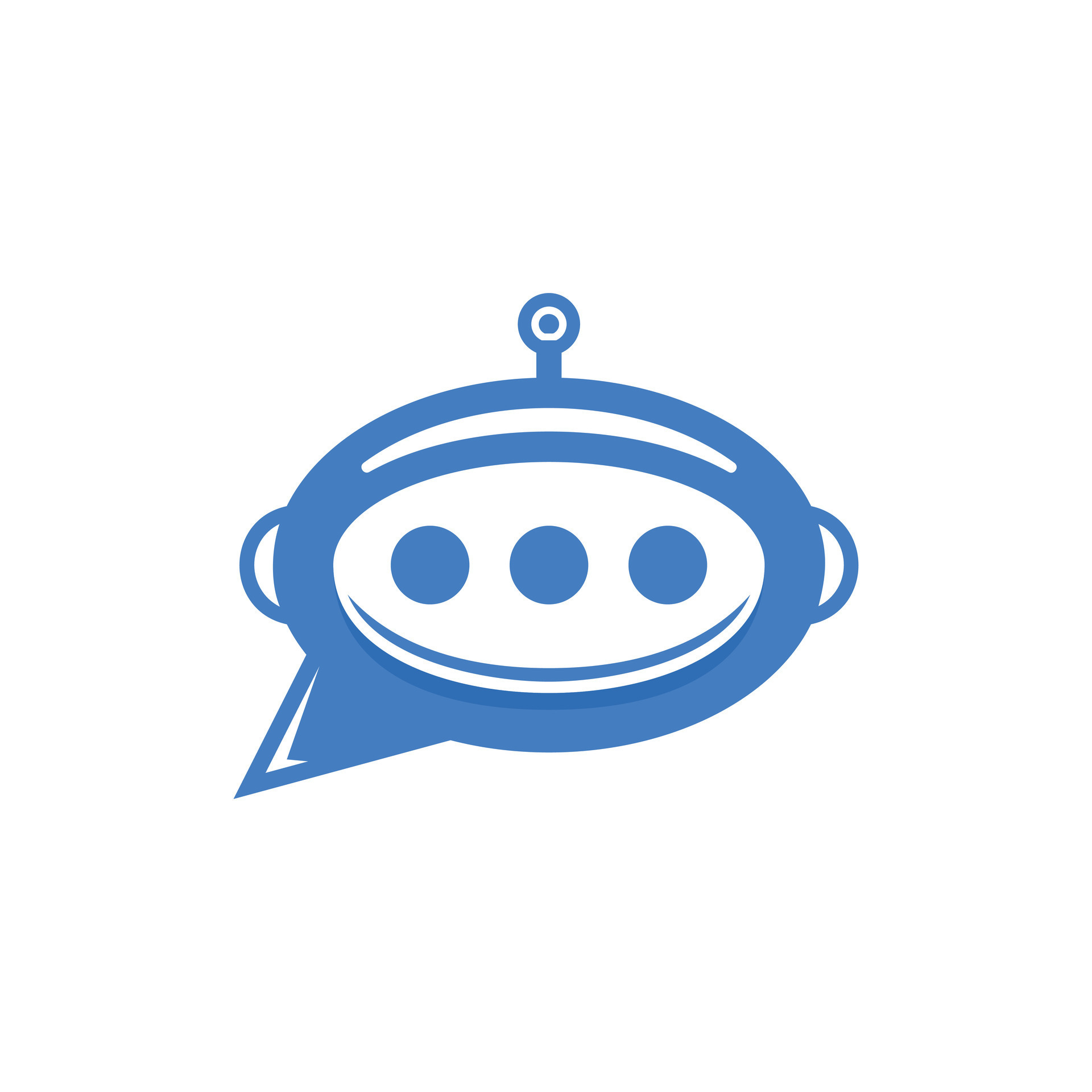 Chat Bot Vector Design Illustration Virtual Smart Assistant Bot Icon