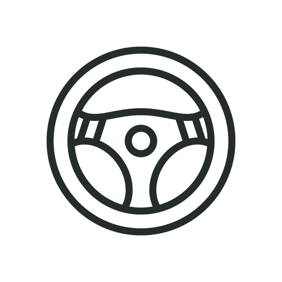 steering wheel icon vector design illustration automotive concept ...