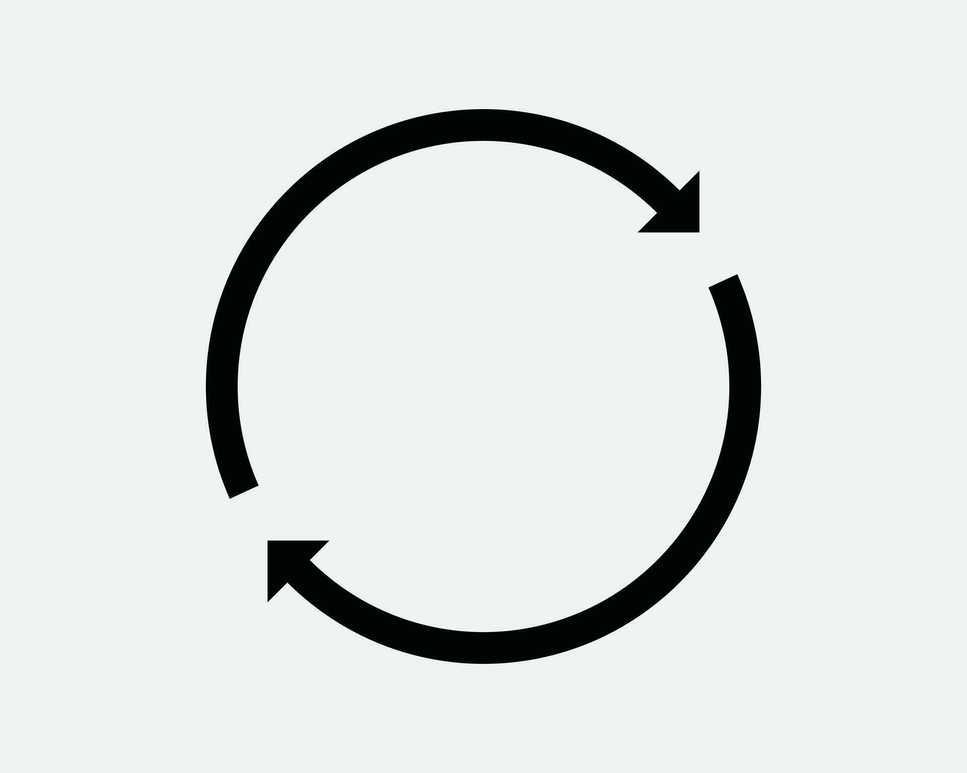 Circle Arrow Icon. Repeat Recycle Refresh Cycle Round Loop Spin Reset ...