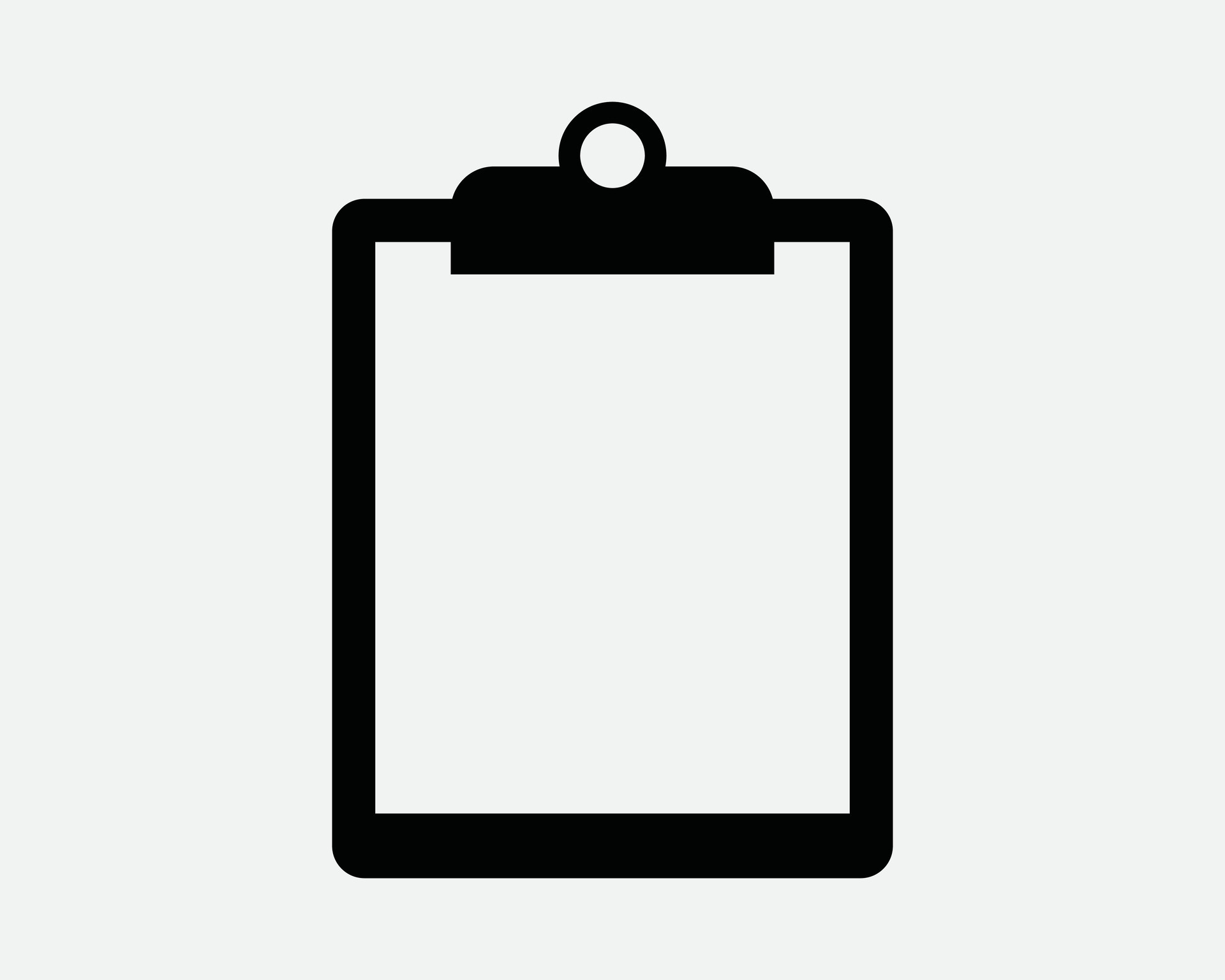 Clipboard Icon Clip Board Empty Blank Paper Document Report Form