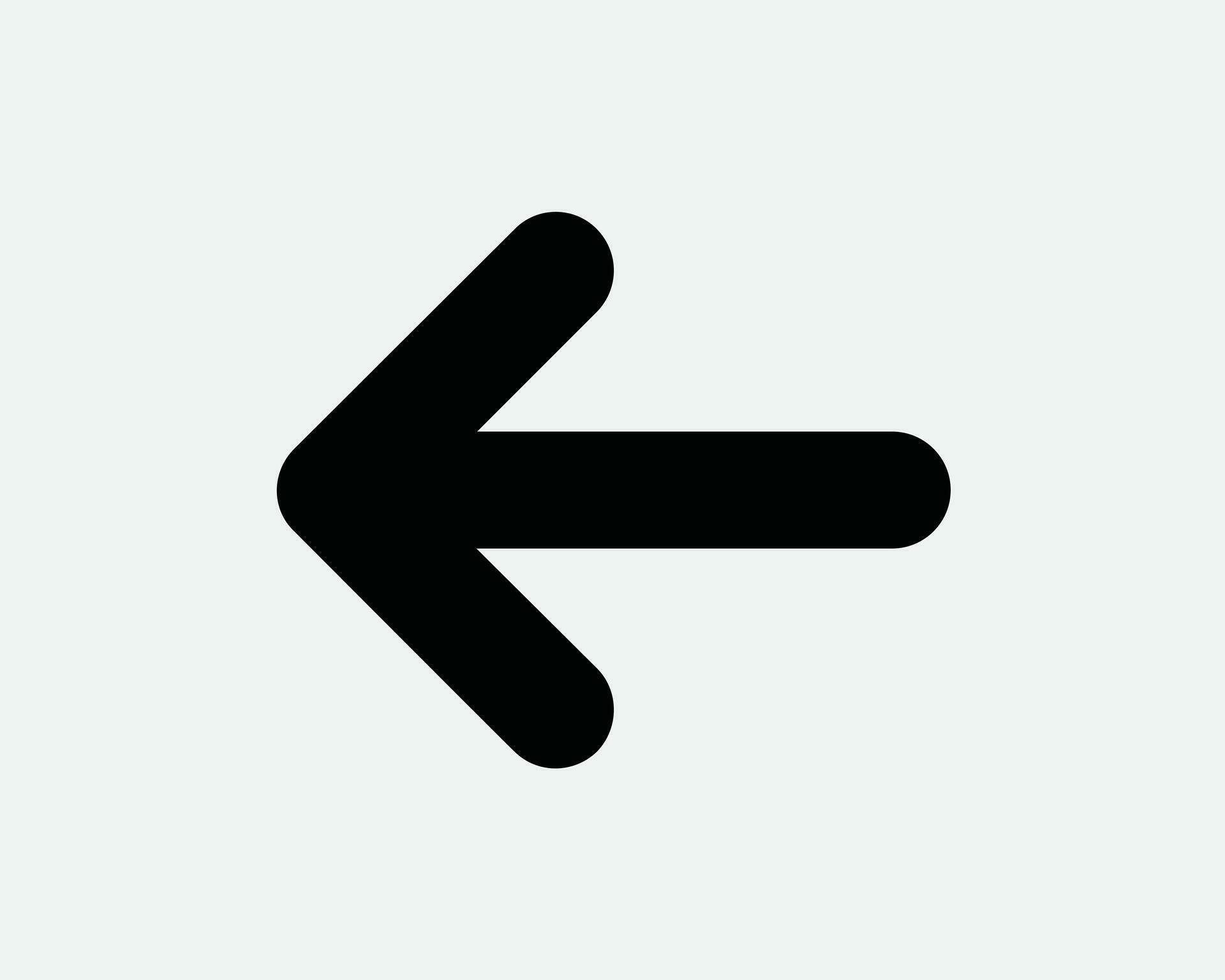 Left Arrow Icon Previous Back Point Pointer Navigation Direction Road